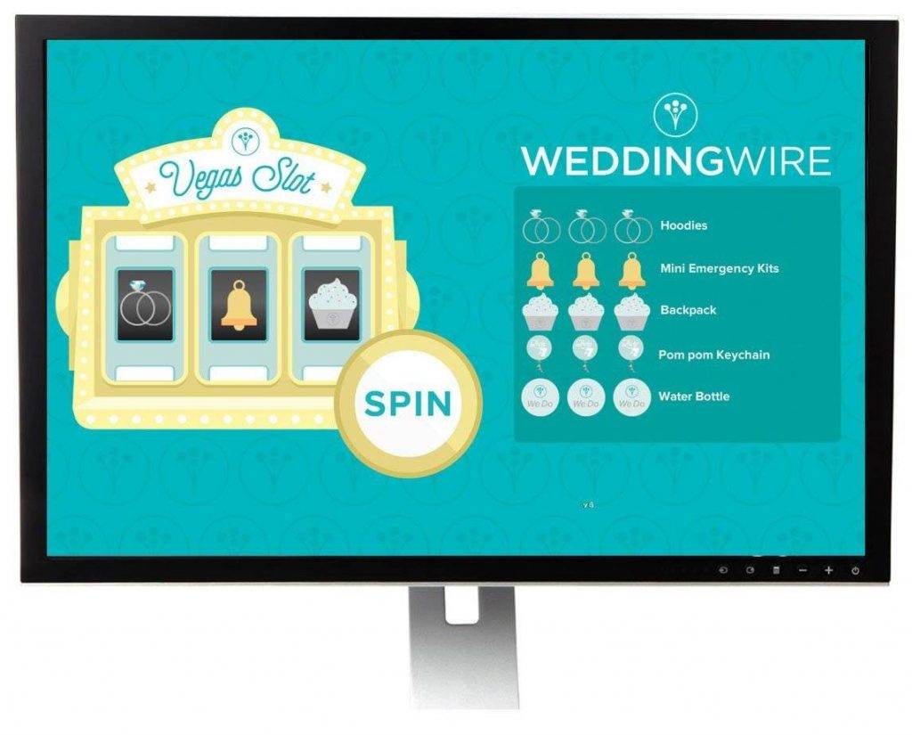 Branded Digital Slot Machine - Branded for Trade Shows Events