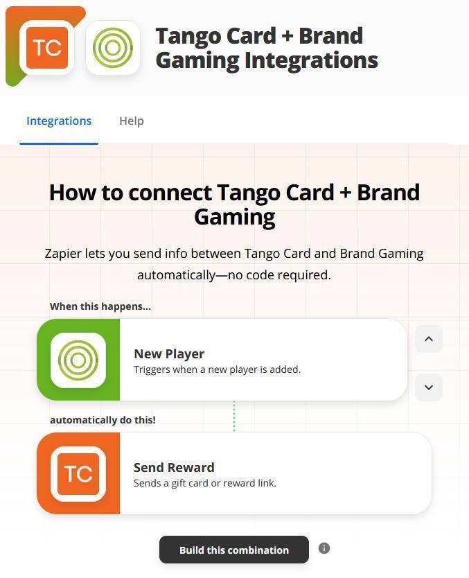 Tango Card & Rewards Game Integration : Tango Card